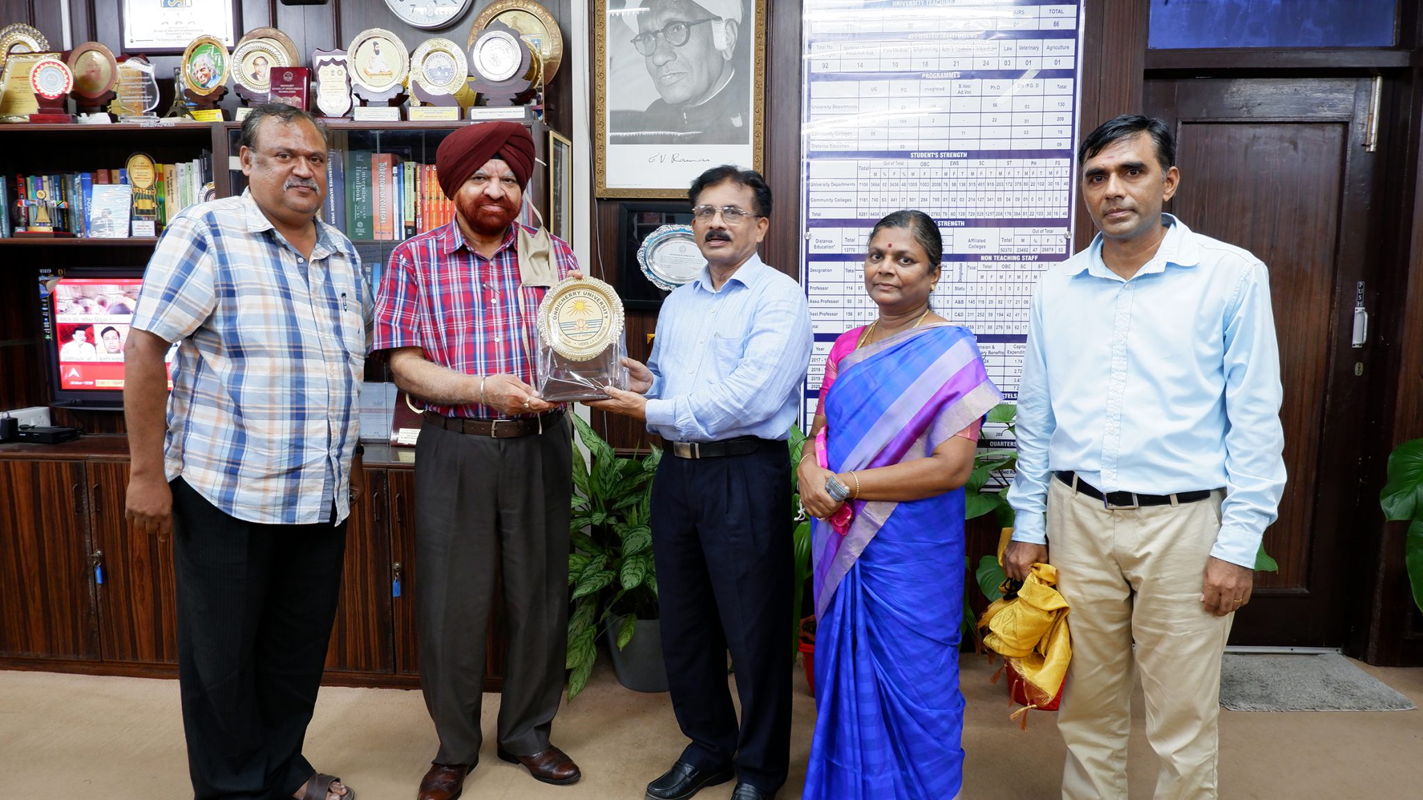 Vice-Chancellor Prof. Gurmeet Singh, felicitated Dr. P. Moorthy ...