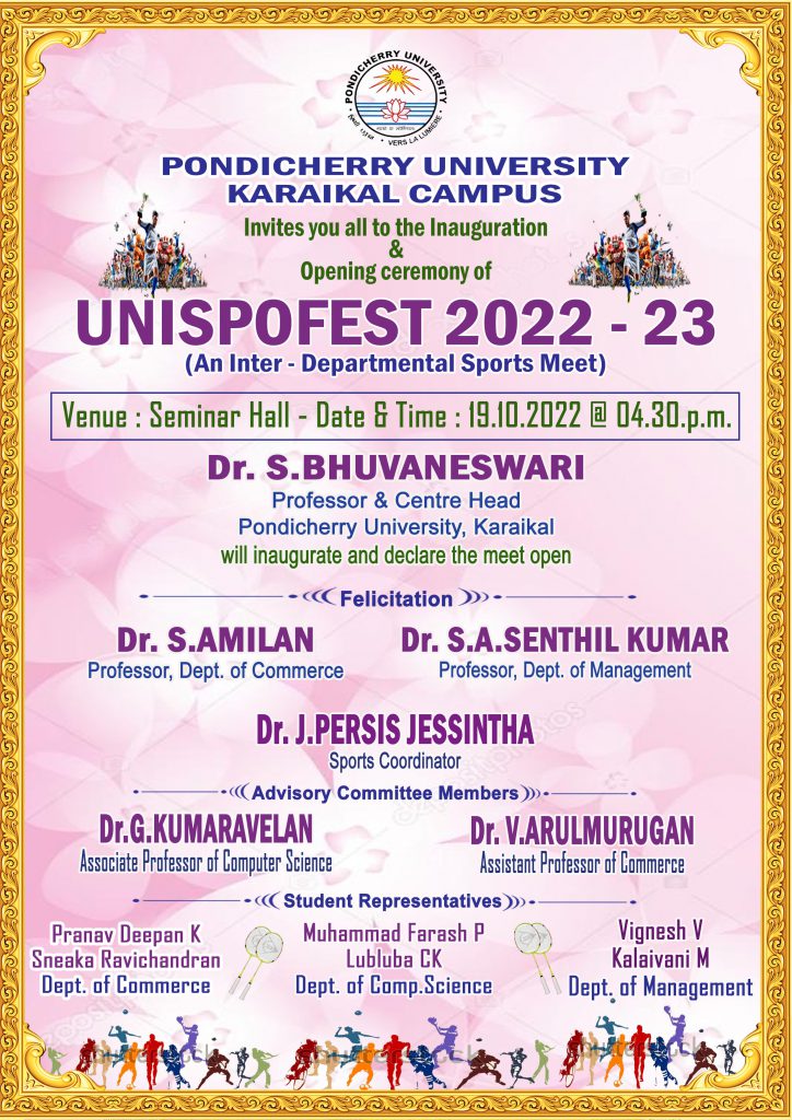 UNISPOFEST 2022-23 – Pondicherry University, Karaikal Campus ...