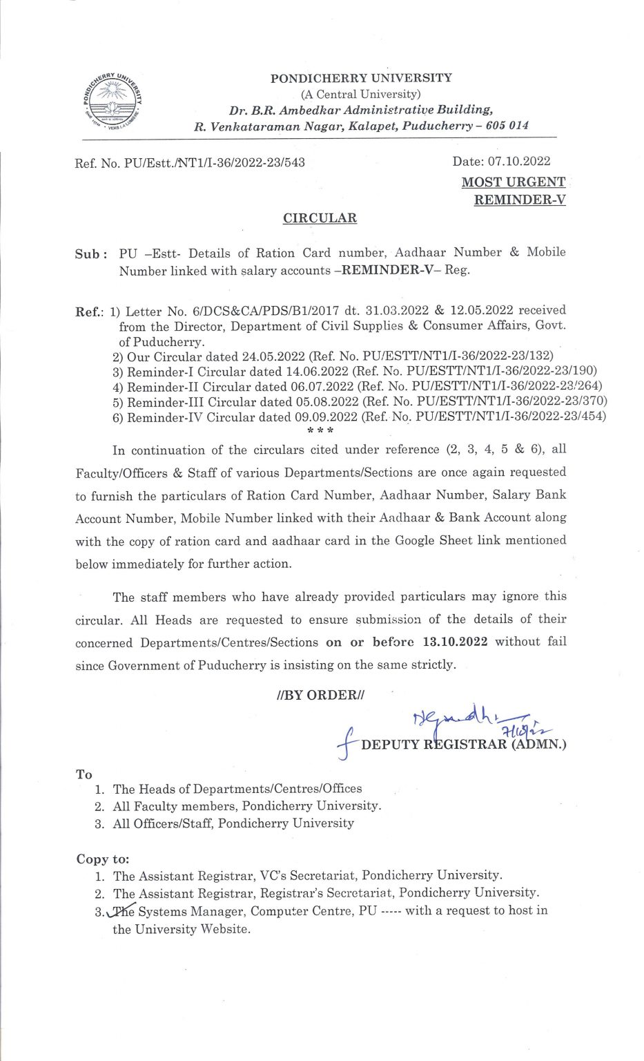 Details of Ration Card Number, Aadhaar Number & Mobile Number linked ...