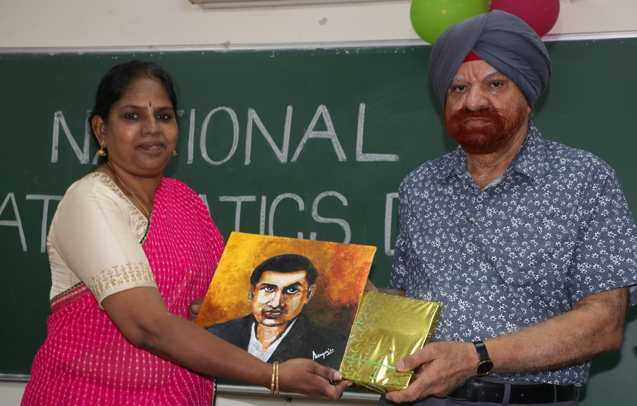 Prof. Gurmeet Singh, VC garlanded the Bust of Srinivasa Ramanujan’s at ...
