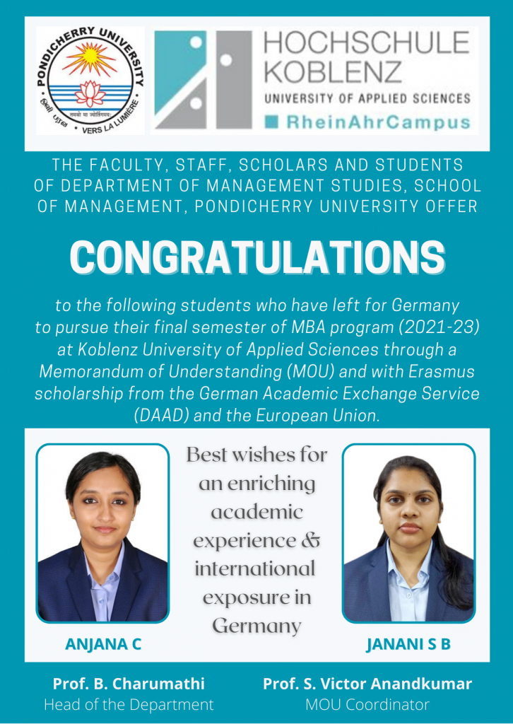 Study at Koblenz University of Applied Sciences, Germany under Exchange ...