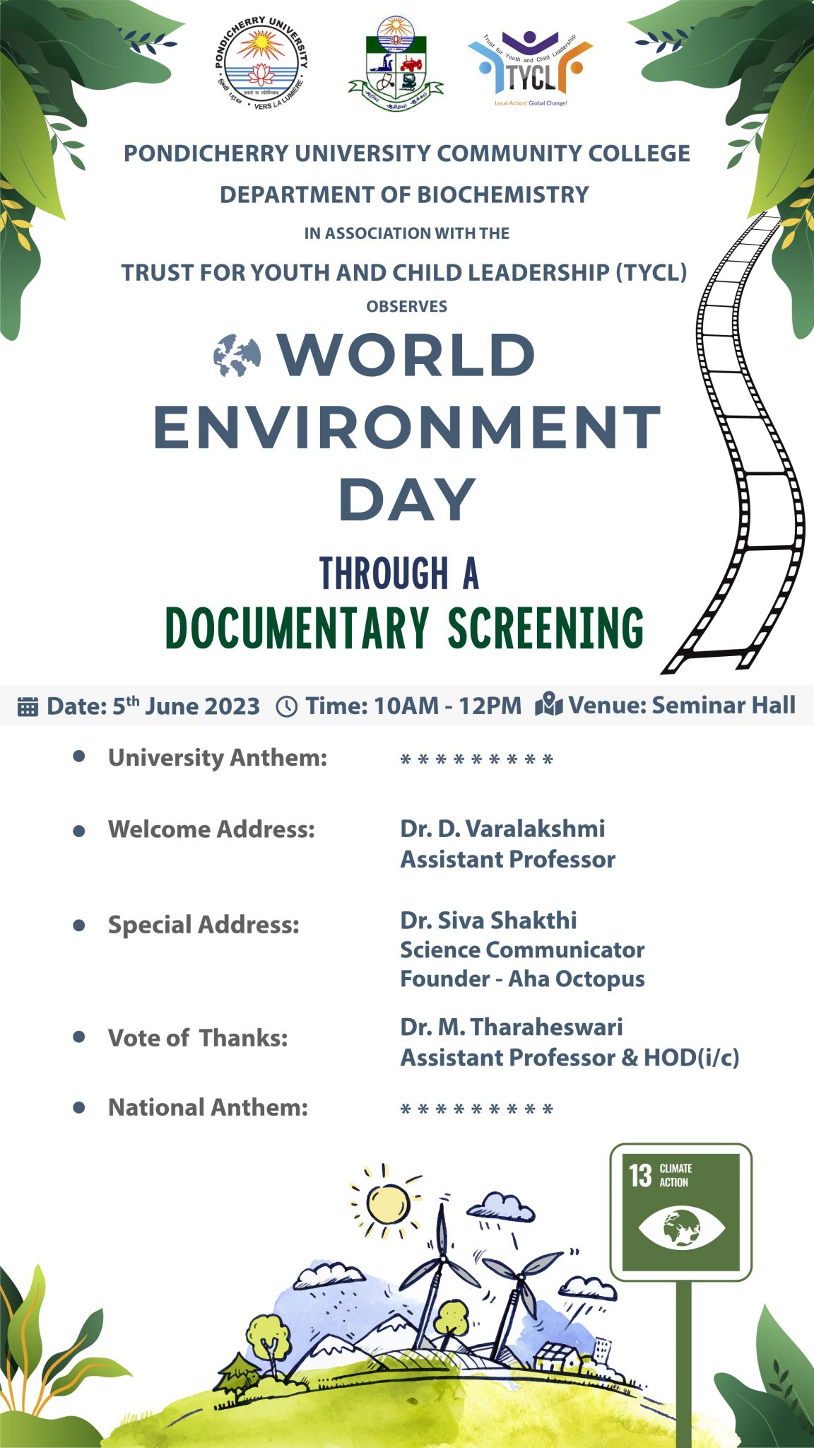 World Environment Day through a Documentary Screening – PUCC, Lawspet ...
