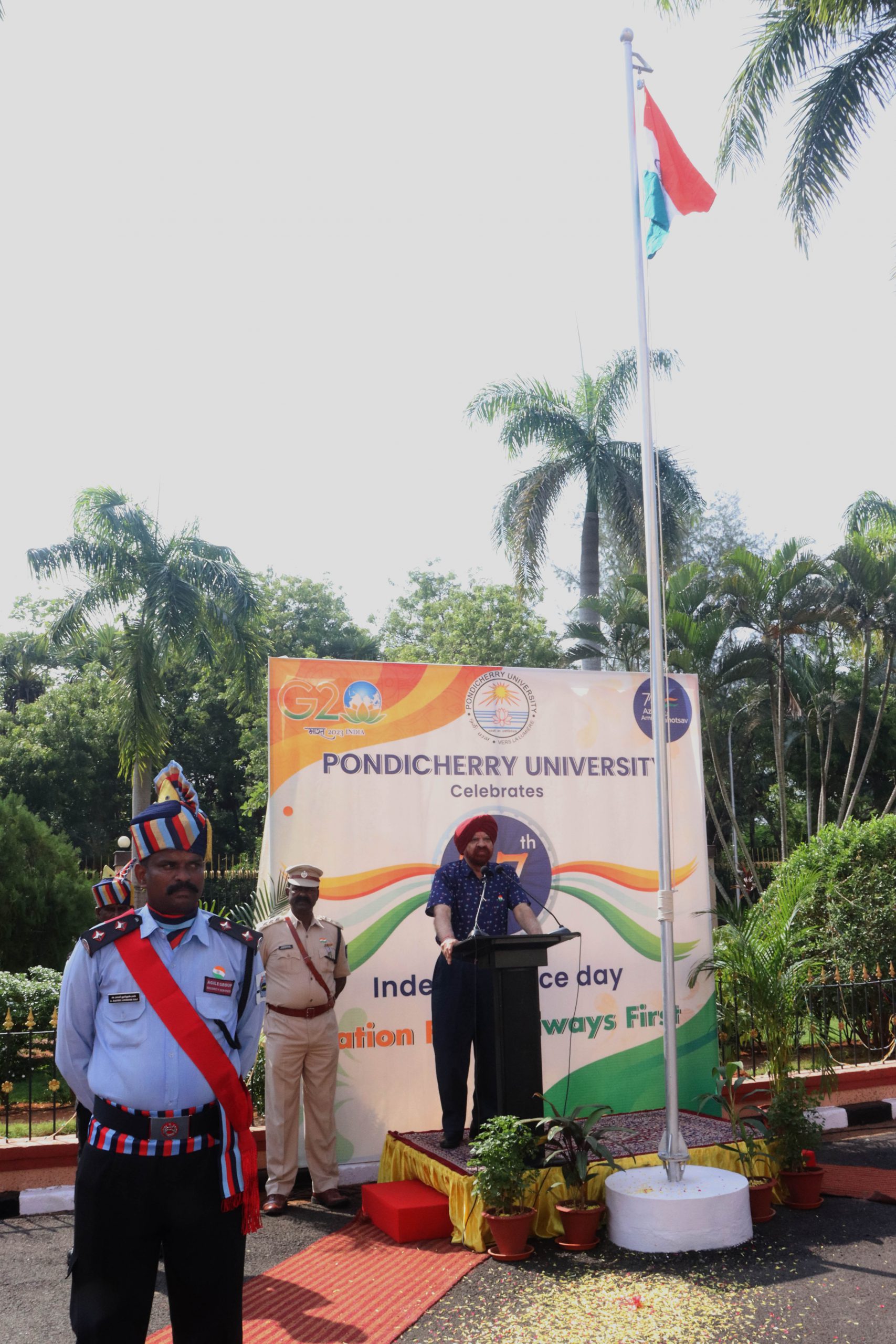 Our esteemed Vice-Chancellor Professor Gurmeet Singh hoisted the ...