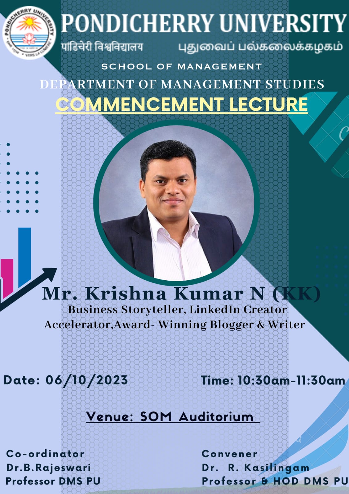 Commencement Lecture – Department of Management Studies – Pondicherry ...