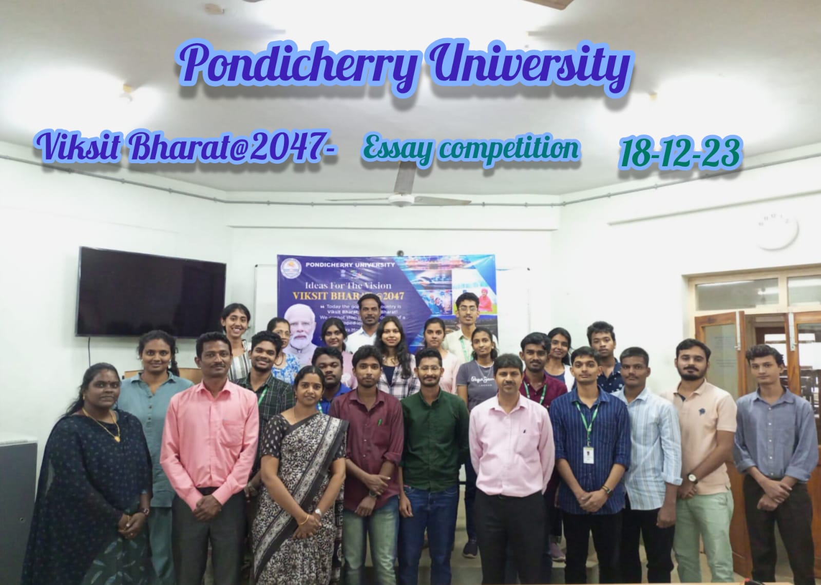 In connection of Viksit Bharat@2047 Pondicherry University conducted ...