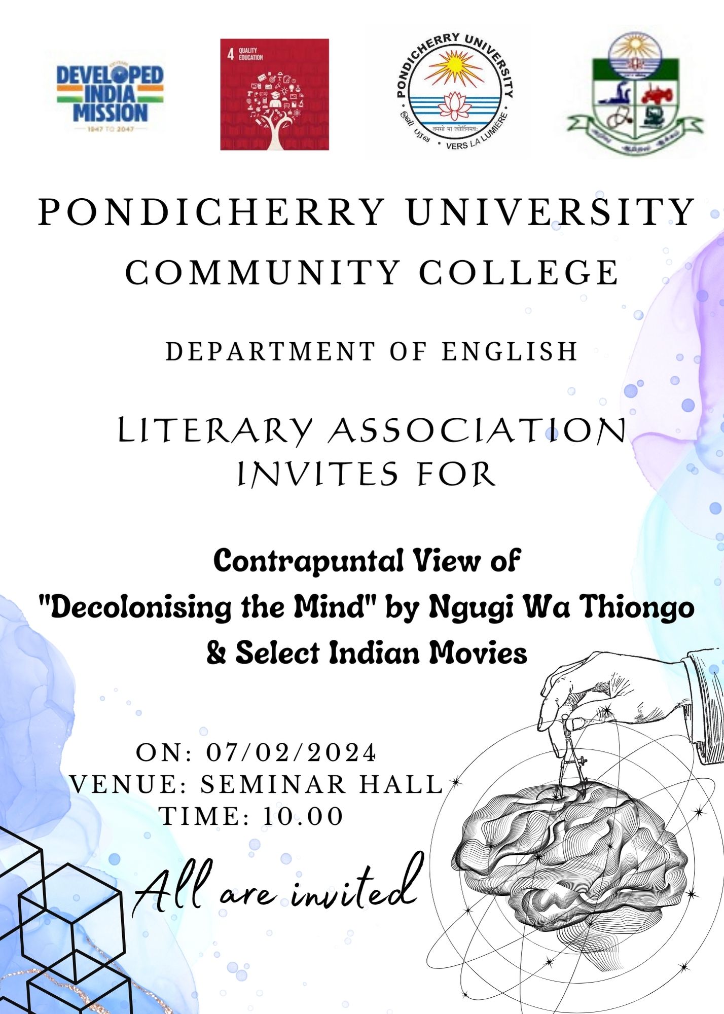 Invitation – Contrapuntal View of “Decolonising the Mind” by Ngugi Wa ...
