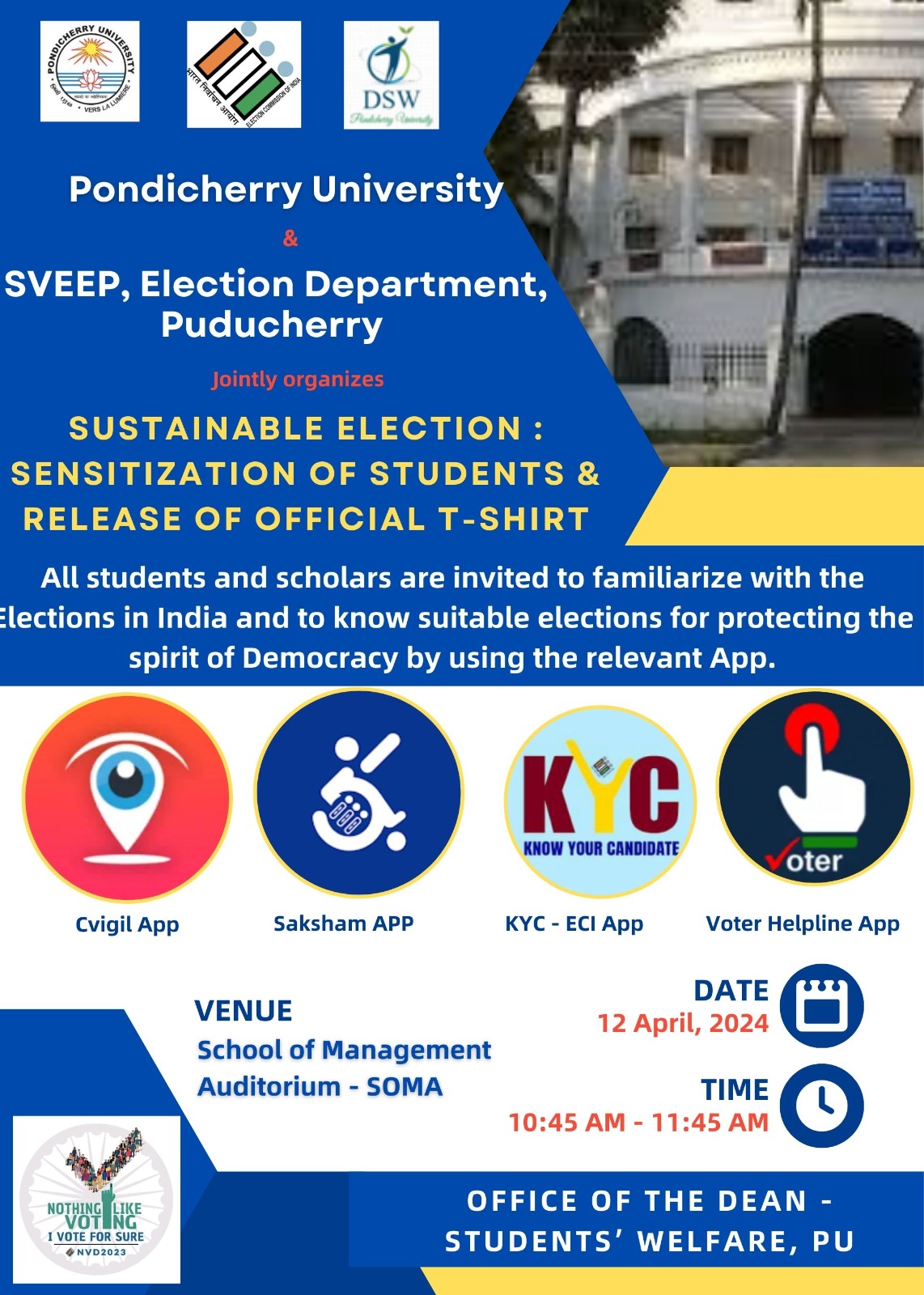 Sustainable Election: Sensitization of Students & Release of Official T ...
