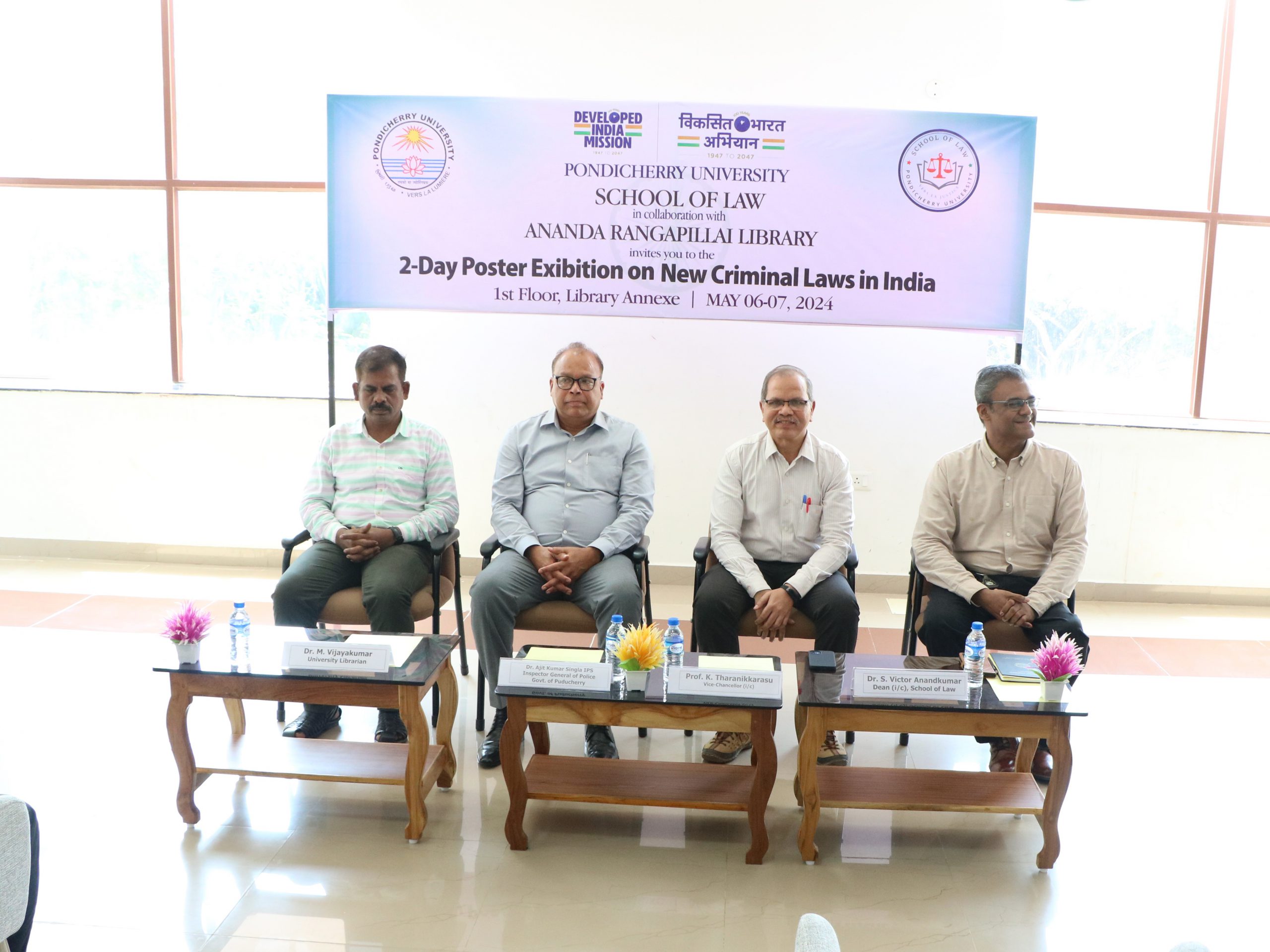 School of Law, in collaboration with Ananda Rangapillai Library ...