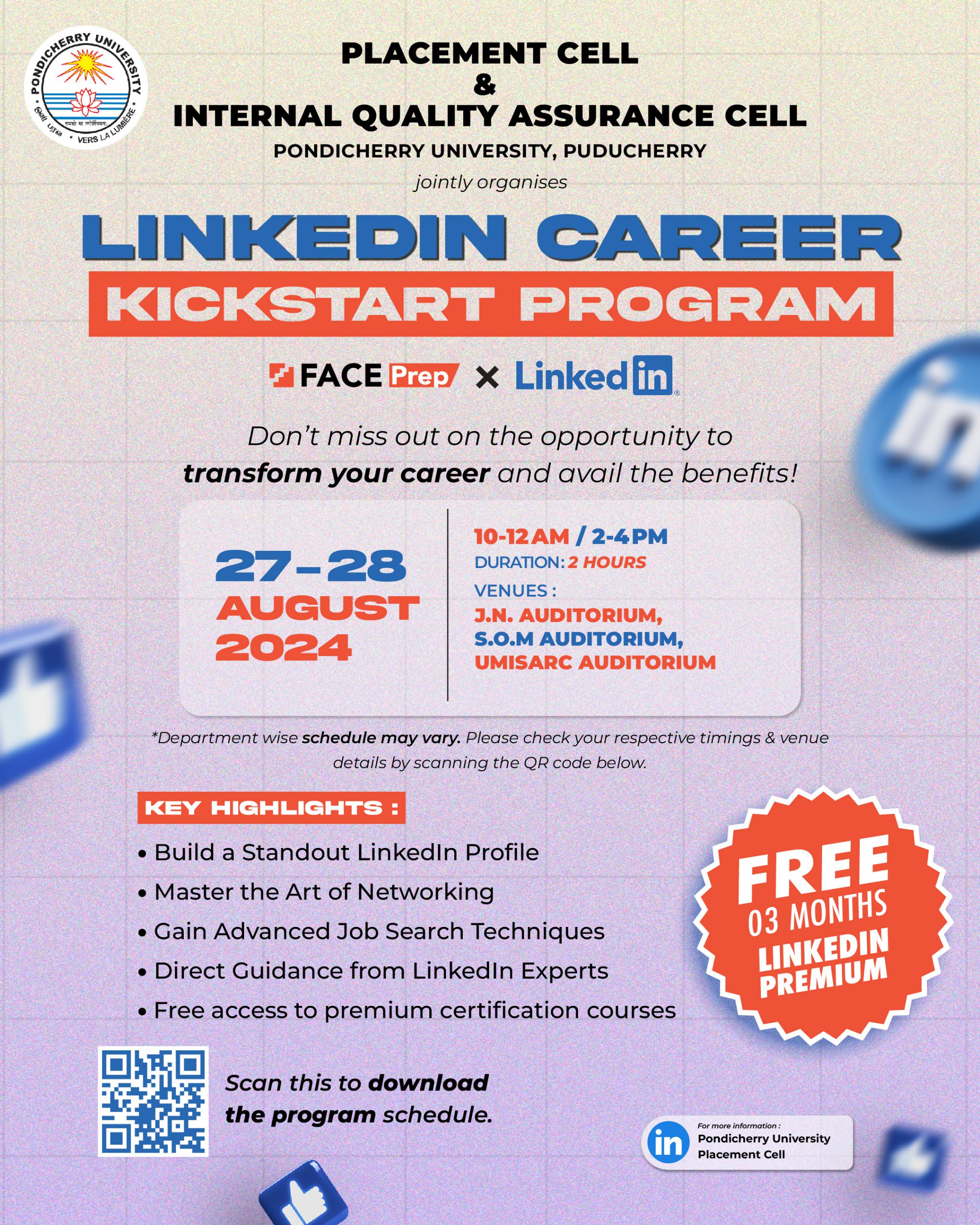 Invitation – LinkedIn Career Kickstarter Program for final year ...