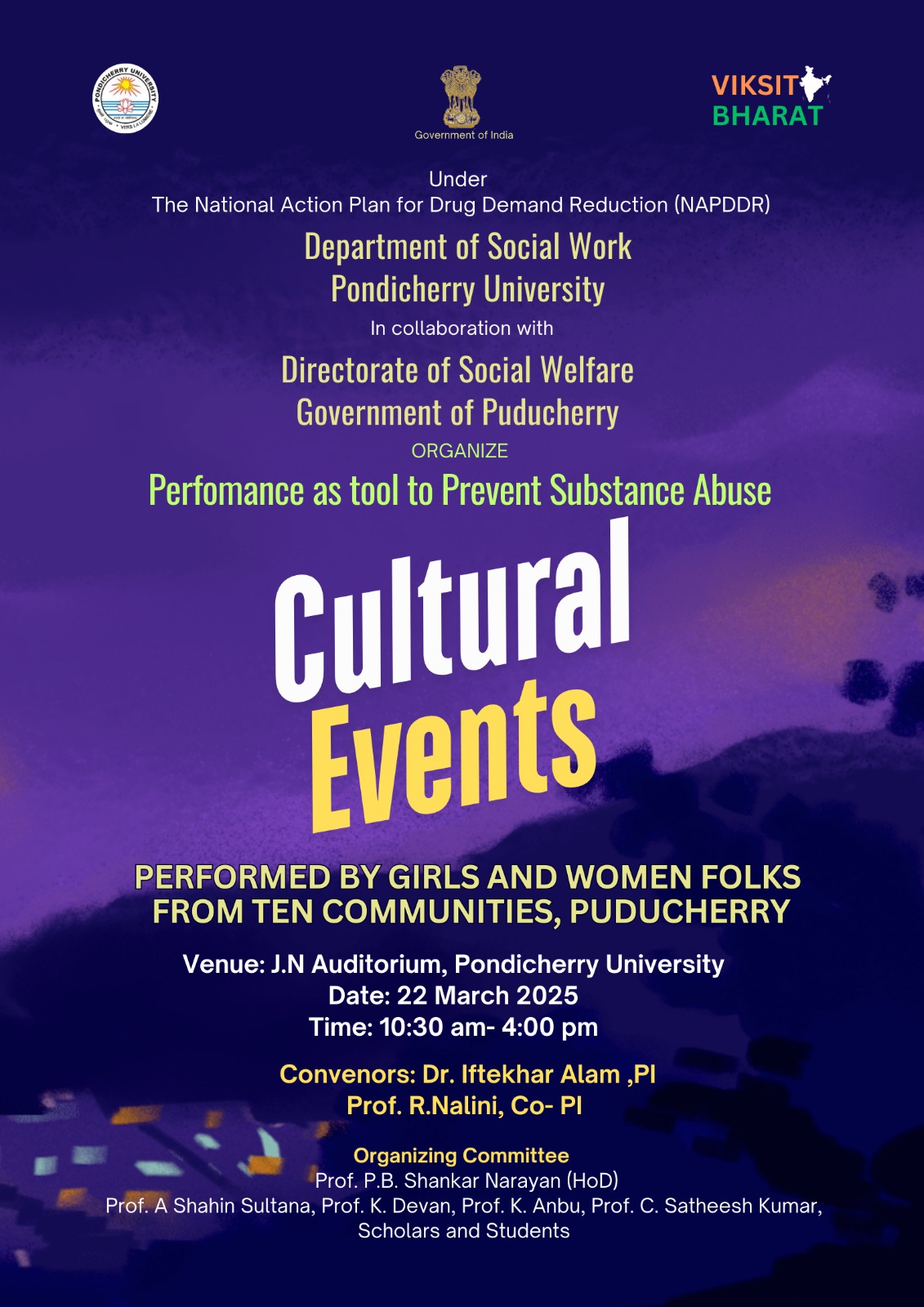 Performance as Tool to Prevent Substance Abuse – Cultural Events ...
