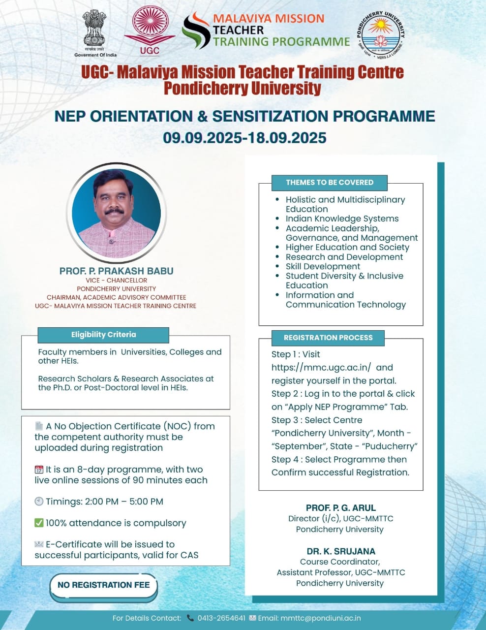 NEP Orientation & Sensitization Programme – UGC-Malaviya Mission ...